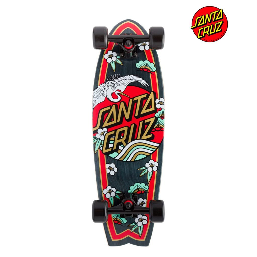 Longboard Santa Cruz Crane Dot Shark Cruiser – Bora Bora Store